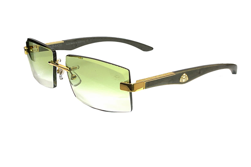 Maybach Eyewear - The Artist III (24k Gold Plated/Fango BEM/Silver out ...