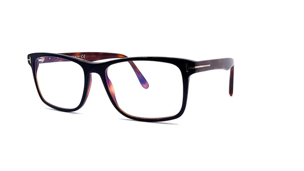 Tom Ford - Blue Block Square Opticals TF5752-B (Black Havana) – Good ...