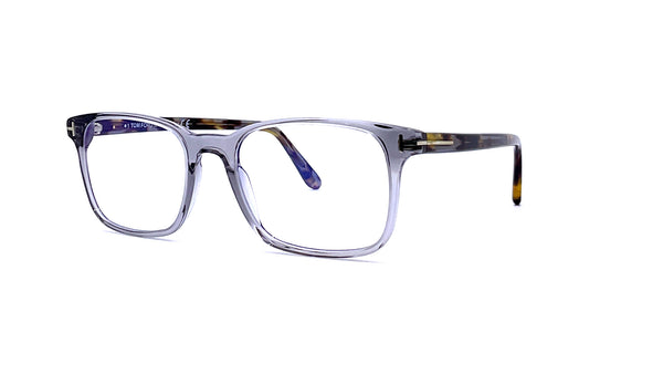 Tom Ford - Blue Block Square Opticals TF5831-B (Shiny Grey Crystal/Gre ...