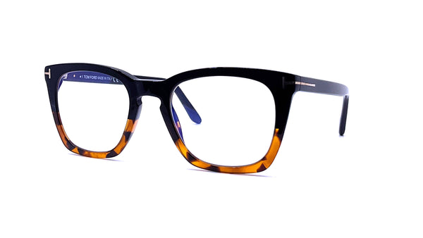 Tom Ford - Blue Block Square Opticals TF5736-B (Black Tortoise) – Good ...