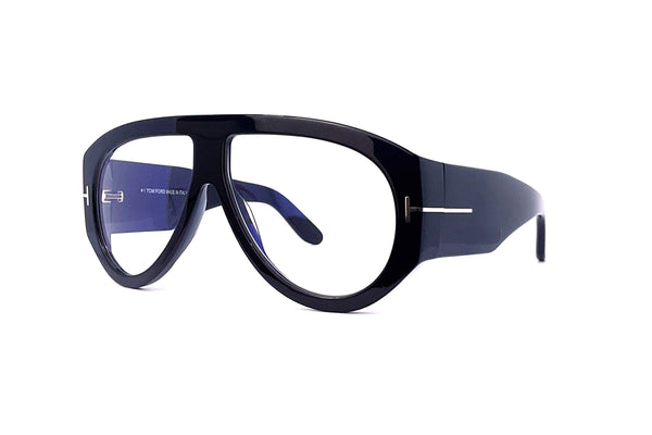 Tom Ford - Blue Block Pilot Opticals TF5958-B (Shiny Black) – Good See Co.