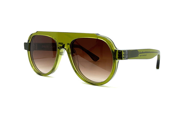 Thierry Lasry Sunglasses - Clandesty Translucent Olive Green)