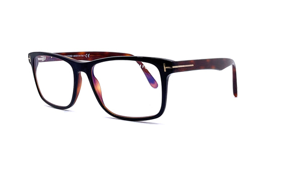 Tom Ford - Blue Block Square Opticals TF5752-B (Black Havana) – Good ...