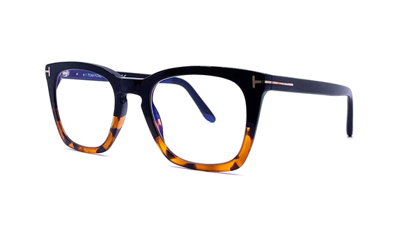 Tom Ford - Blue Block Square Opticals TF5736-B (Black Tortoise) – Good ...