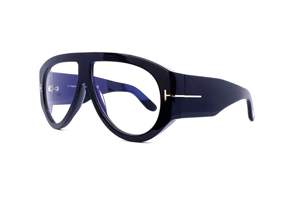 Tom Ford - Blue Block Pilot Opticals TF5958-B (Shiny Black) – Good See Co.