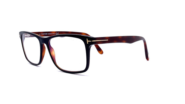 Tom Ford - Blue Block Square Opticals TF5752-B (Black Havana) – Good ...