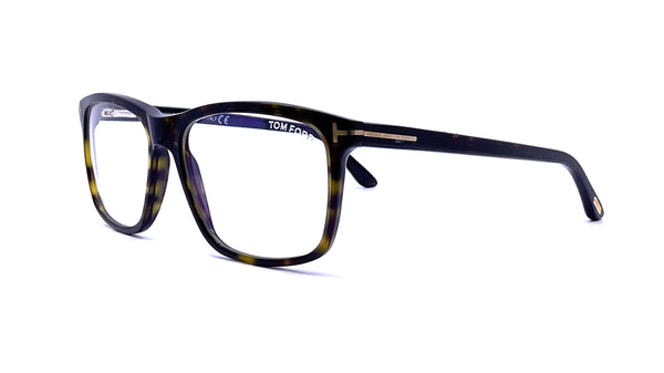 Tom Ford - Blue Block Square Opticals TF5479-B (Dark Havana) – Good See Co.