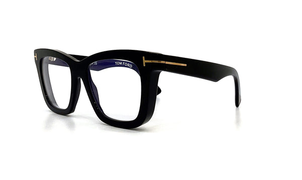 Tom Ford - Blue Block Square Opticals TF5881-B (Shiny Black) – Good See Co.