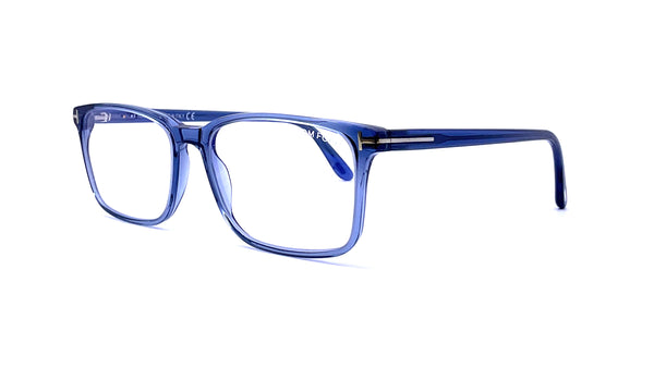 Tom Ford - Blue Block Rectangular Opticals TF5735-B (Transparent Blue ...