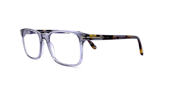 Tom Ford - Blue Block Square Opticals TF5831-B (Shiny Grey Crystal/Gre ...