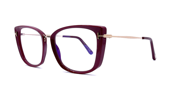 Tom Ford - Blue Block Cat Eye Opticals TF5816-B (Shiny Fuschia) – Good ...