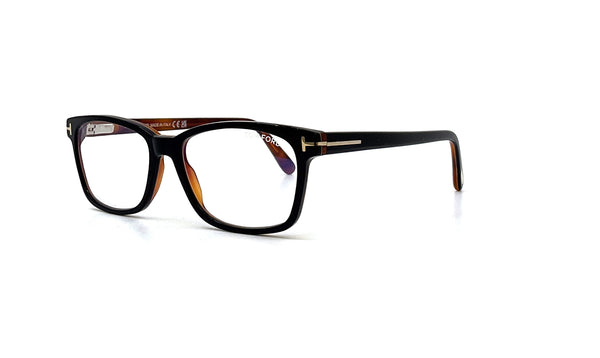 Tom Ford - Blue Block Classical Rectangular Opticals TF5713-B (Black ...