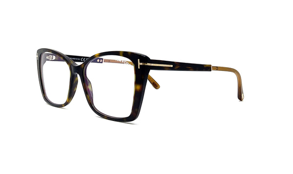 Tom Ford - TF5893-B (Shiny Dark Havana/Brown Crystal) – Good See Co.