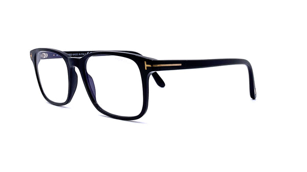 Tom Ford - Blue Block Square Opticals TF5831-B (Shiny Black) – Good See Co.
