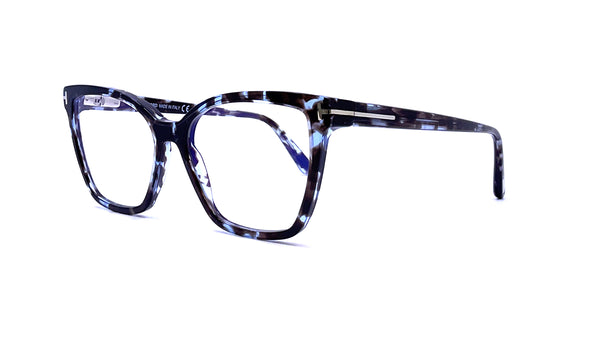 Tom Ford - Blue Block Cat Eye Opticals TF5812-B (Blue Havana) – Good ...