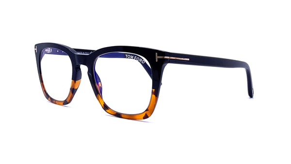 Tom Ford - Blue Block Square Opticals TF5736-B (Black Tortoise) – Good ...