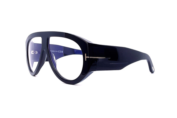 Tom Ford - Blue Block Pilot Opticals TF5958-B (Shiny Black) – Good See Co.