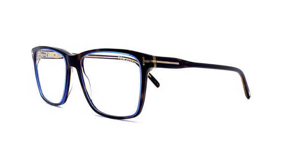 Tom Ford - Blue Block Square Opticals TF5817-B (Shiny Brown) – Good See Co.