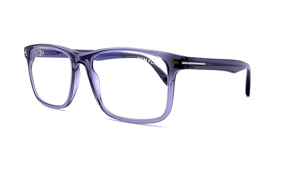 Tom Ford - Blue Block Square Opticals TF5752-B (Shiny Grey Crystal ...