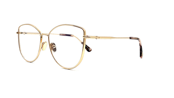 Tom Ford - Blue Block Soft Cat Eye Opticals TF5667-B (Gold) – Good See Co.