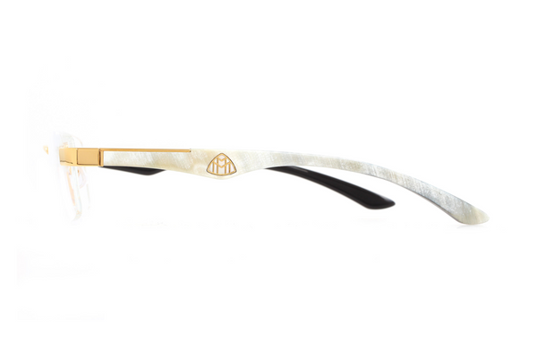 Maybach Eyewear - The Artist III (White Marble/Gold/Black) – Good See Co.